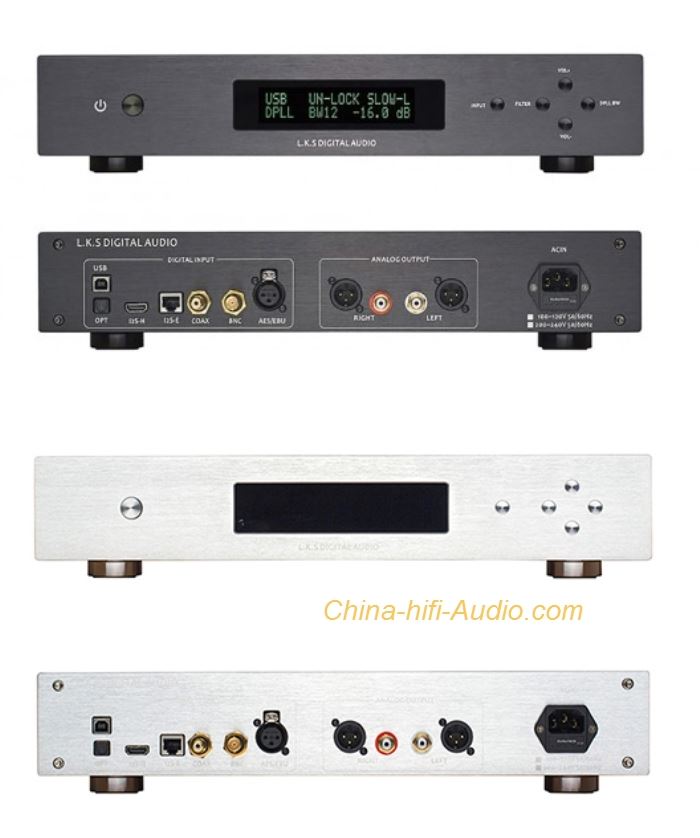 MUSETEC Audio MH-DA004 DAC Dual ES9038pro DSD Input Coaxial BNC AES EBU ...